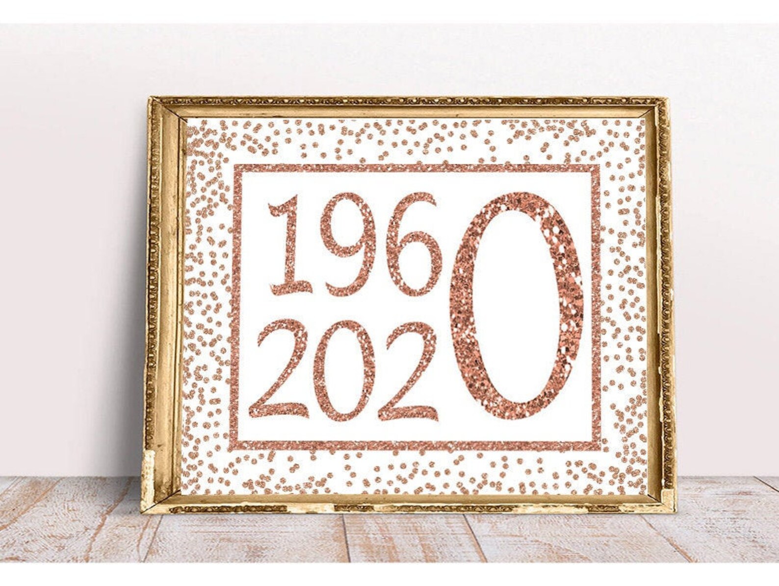 Rose Gold 60th Birthday Cheers to 60 Years 60th Birthday - Etsy