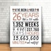 26th Birthday Signs Bundle, Cheers to 26 Years, Hello 26, Happy 26th ...