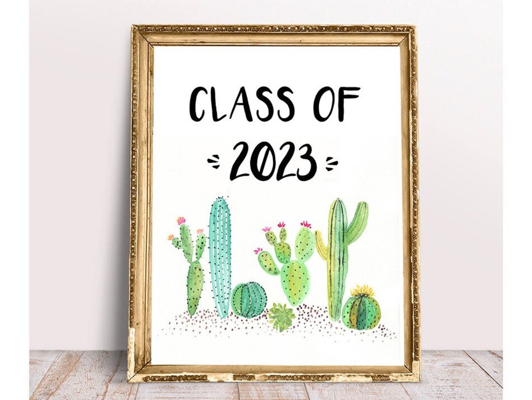 Graduation Party Decoration, Class of 2023, Fiesta Graduation, Cactus ...