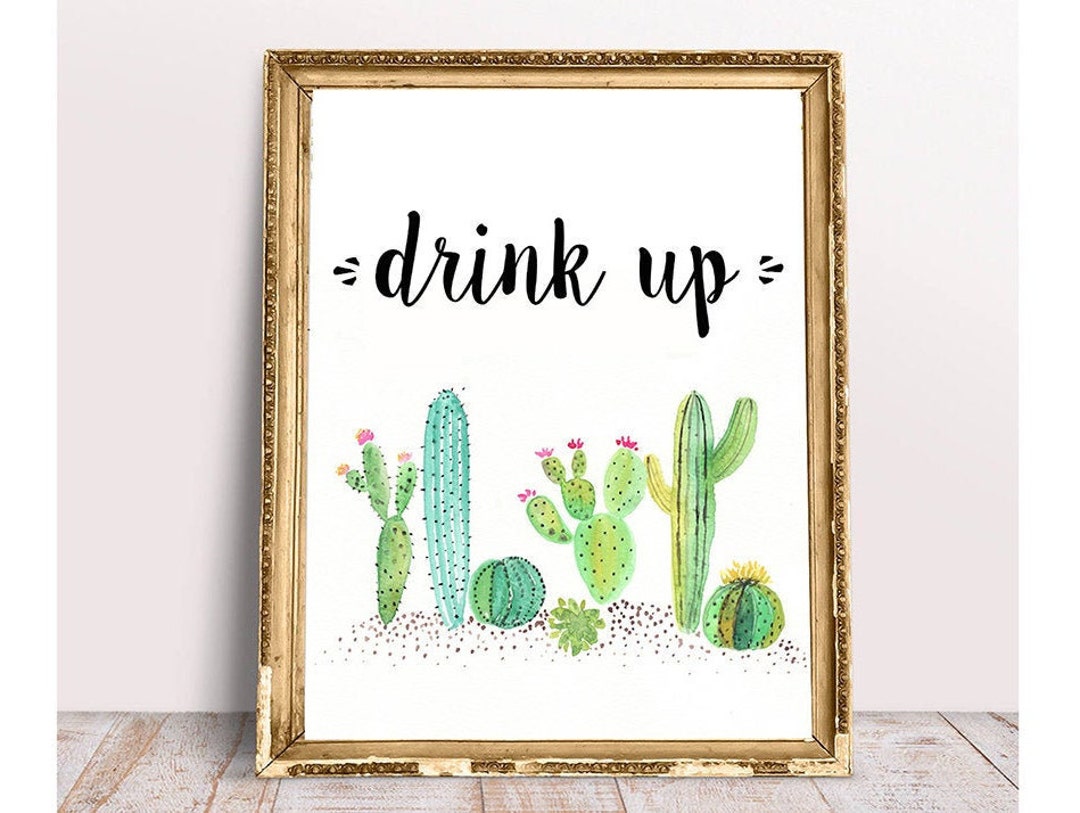 Printable Fiesta Bar Sign, Mexican Bar Sign, Chalkboard Bar Signage ...