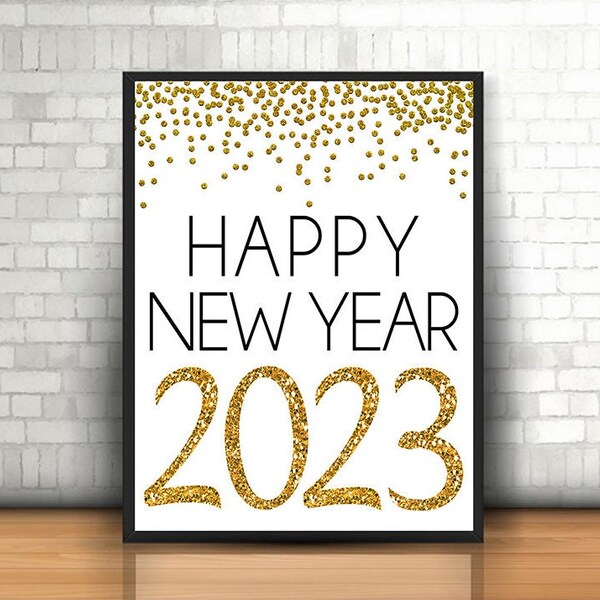 New Year Sign - Etsy