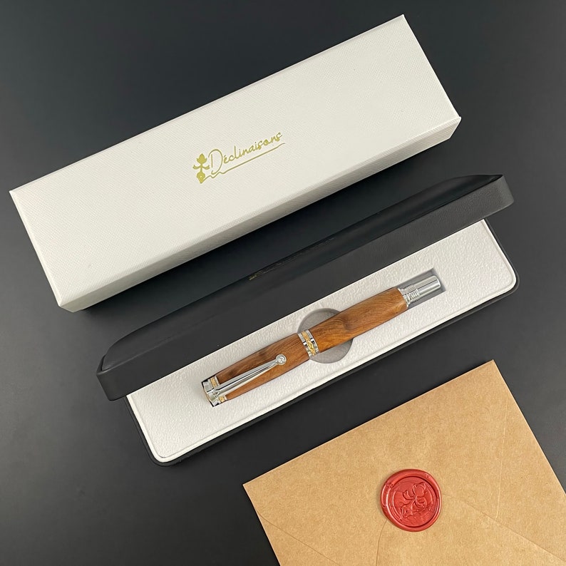 Luxury Thuya Wood Fountain Pen From Morocco With 24k Gold Plated and ...