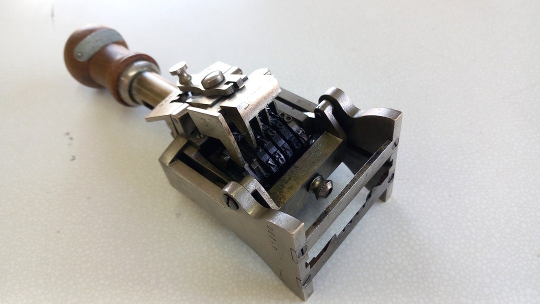 Old German Numerical Stamp Machine, Very Rare Office Décor - Etsy