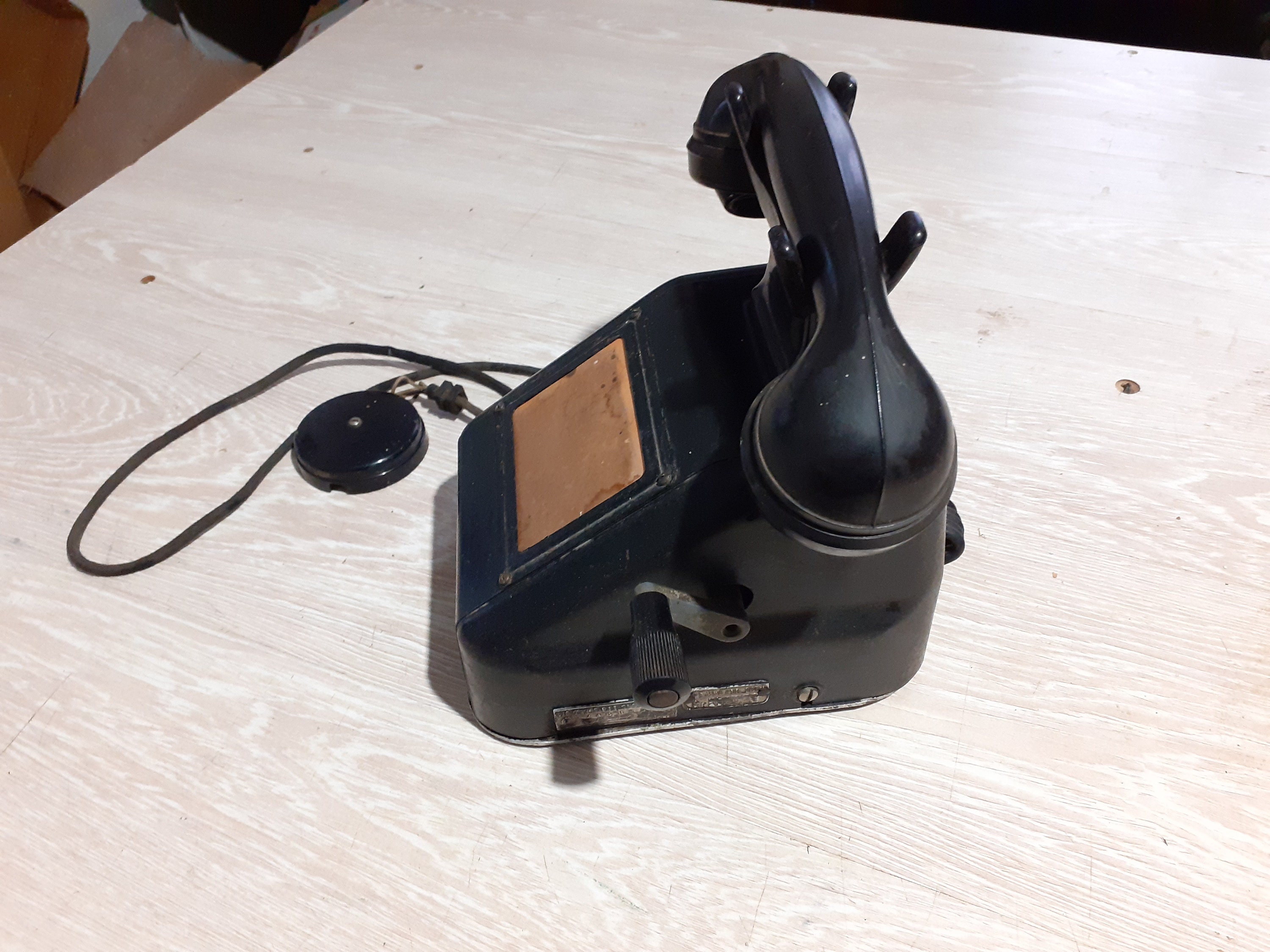 Bakelite Induction Type Phone, Antique Internal Telephone in Art Deco ...