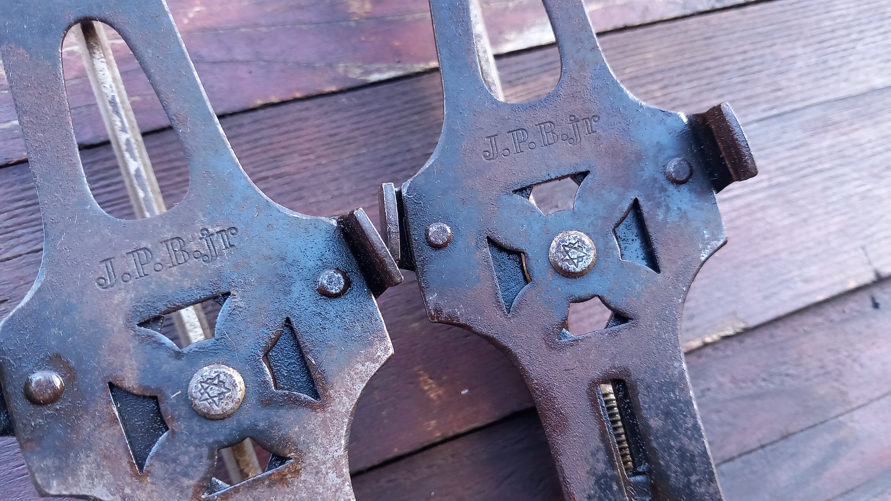 Metal Ice Skates, Pair of Vintage Adjustable Ice Skates Made by MERKUR ...