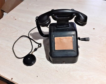 Antique Crank Phone - Etsy