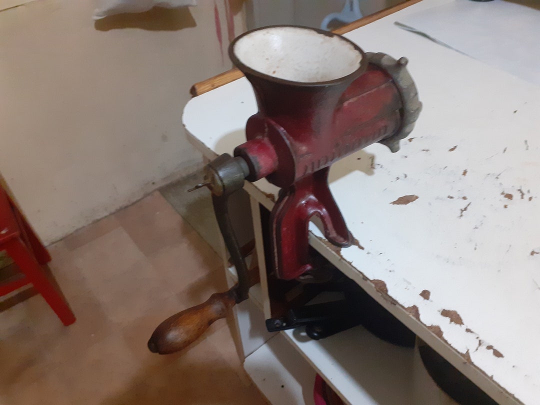 Vintage Meat Grinder Alexanderwerk No.8 Cast Iron and Enamel ...