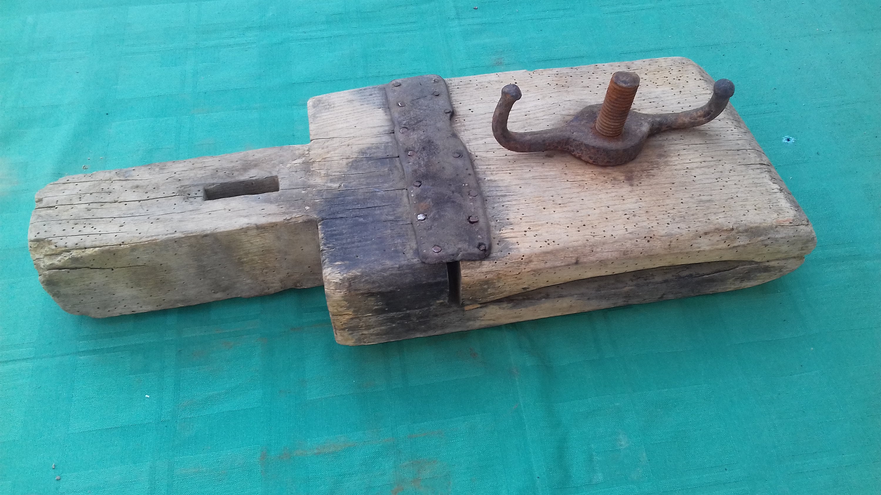 Antique Leather Vise, Primitive Wood Clamp Tool, Saddle Harness - Etsy