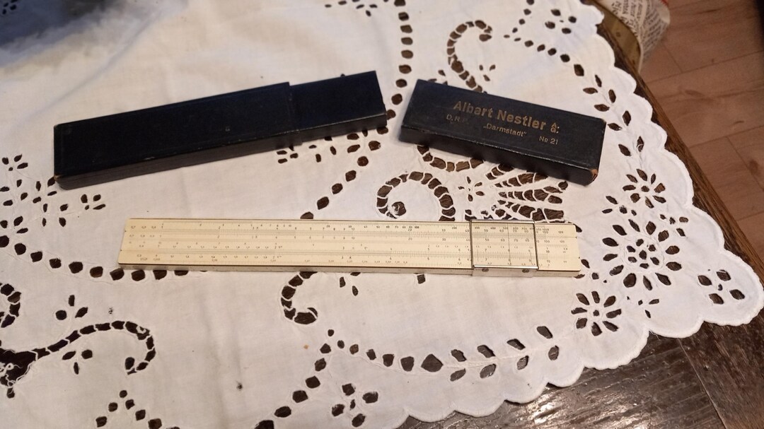 Vintage Rare ALBERT NESTLER Darmstadt Germany Slide Rule Nr. 21 DRP in ...