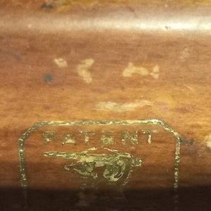 Vintage Wooden Rocking Ink Blotter, PATENT MOSTER Brand, Wooden Desk ...