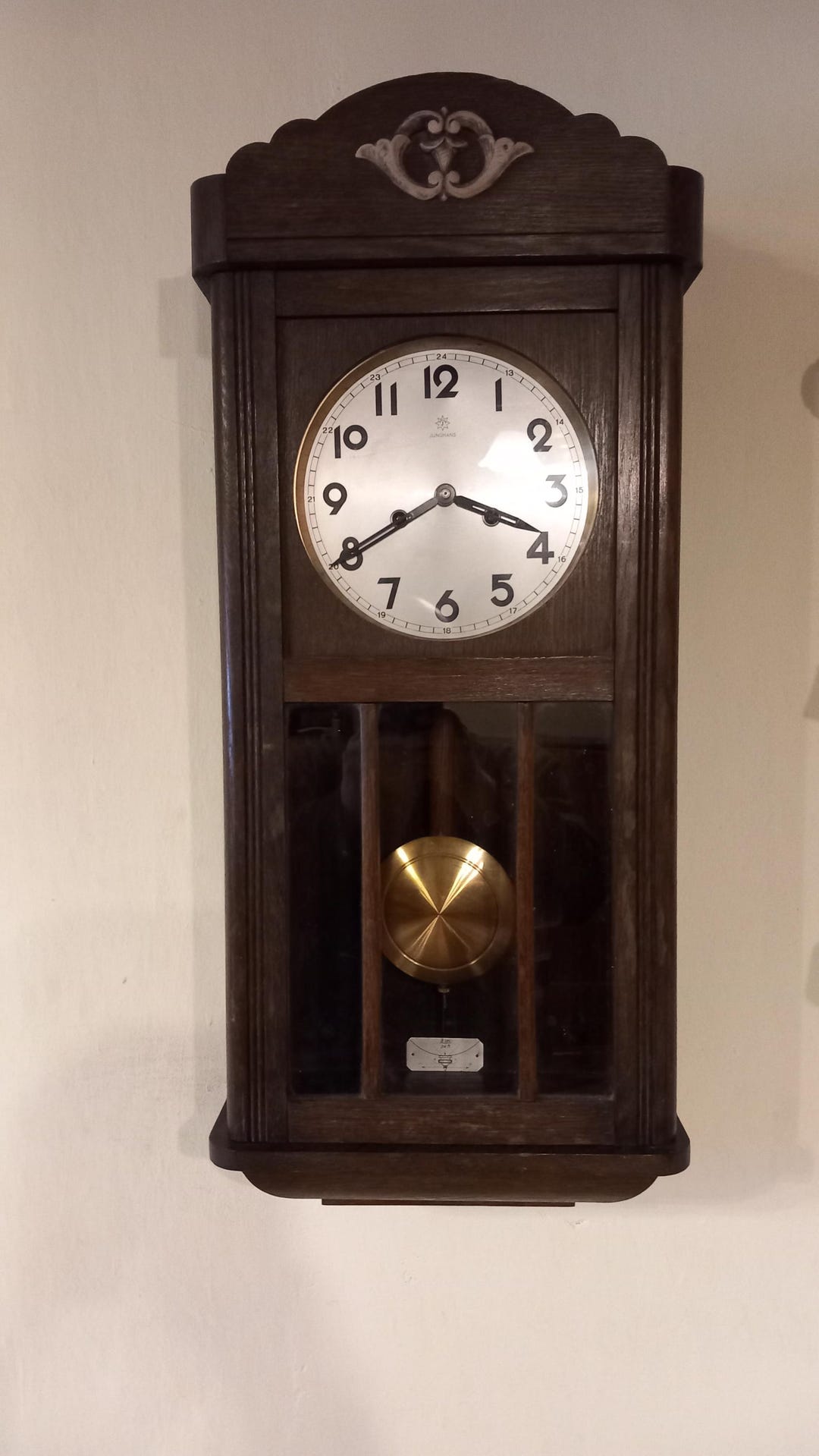 Junghans Pendulum Wall Clock, Antique Wall Clock, Made in Germany in 1938. - Etsy