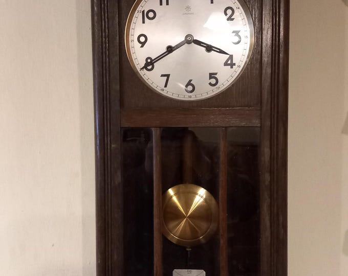 Junghans Pendulum Wall Clock, Antique Wall Clock, Made in Germany in ...