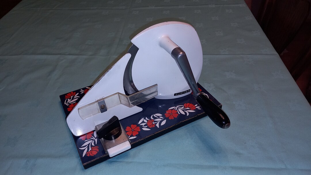 Vintage Bread Slicer, Hand Crank Slicing Machine, 70s Retro Kitchen ...