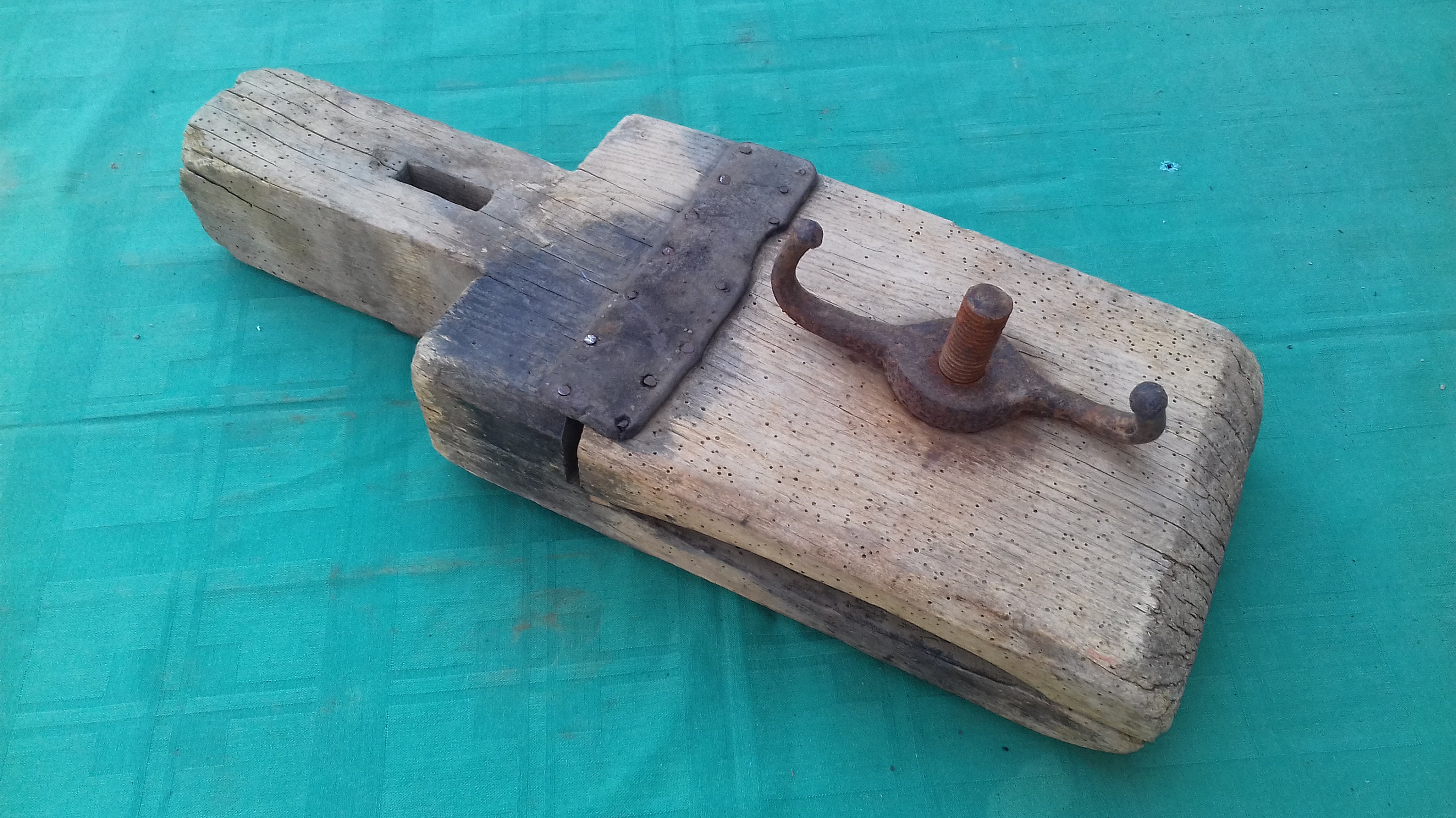 Antique Leather Vise, Primitive Wood Clamp Tool, Saddle Harness - Etsy