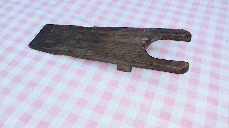 Hand Made Antique Boot Jack, Wood Boot Jack, Primitive Handmade Boot ...