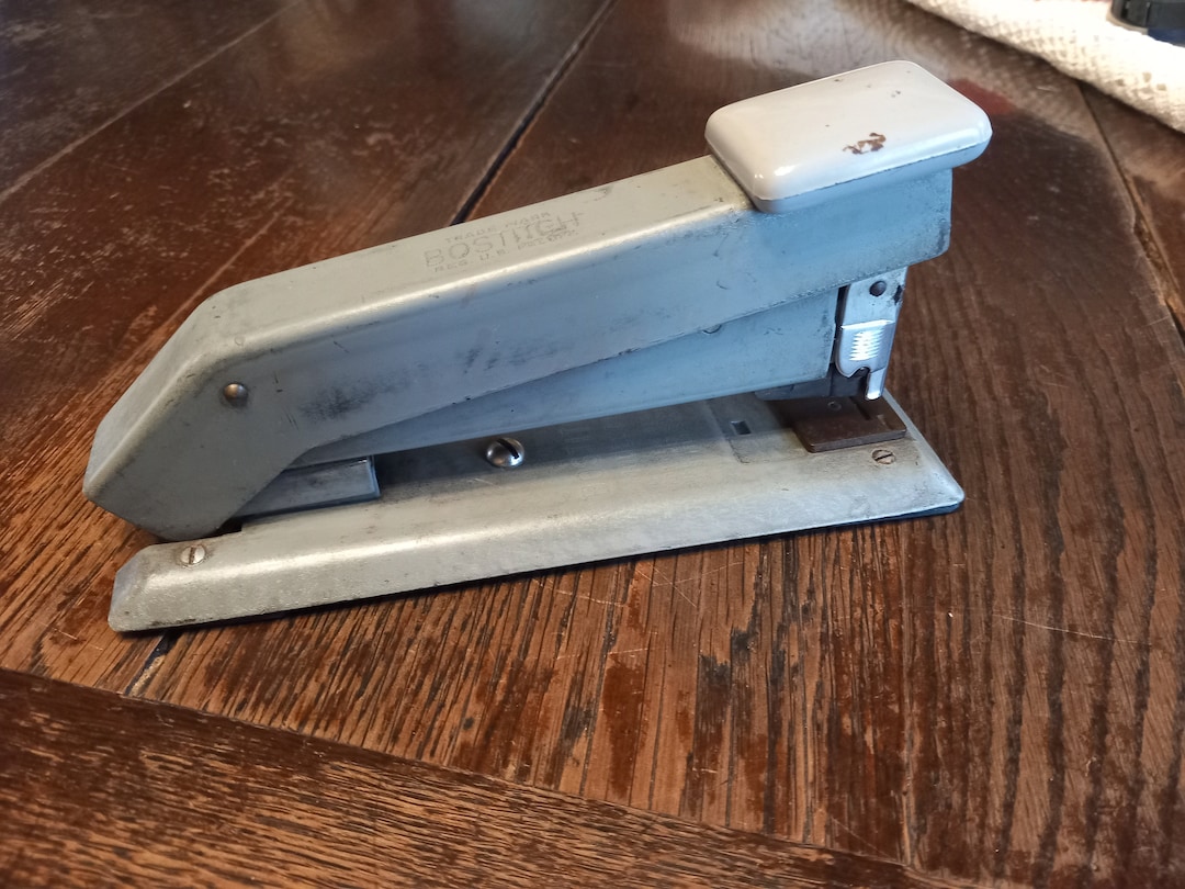 Bostitch Metal Stapler, B5D Model, Vintage Retro 1940s Heavy Duty Steel ...