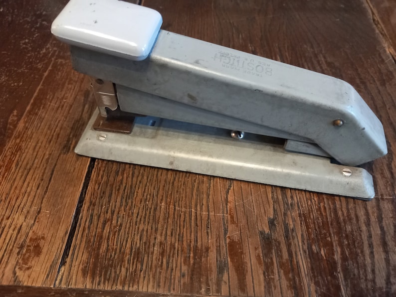 Bostitch Metal Stapler, B5D Model, Vintage Retro 1940s Heavy Duty Steel ...
