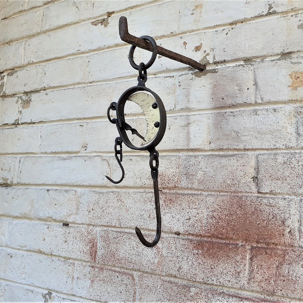 Antique Brass Hanging Scale - Etsy