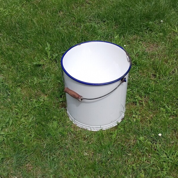 Enamel Bucket - Etsy