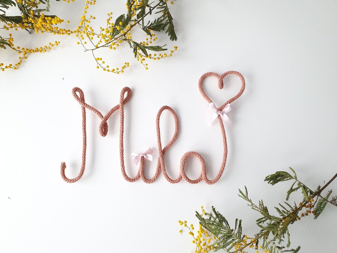 Tricotin First Name With Heart Balloon Decor - Etsy