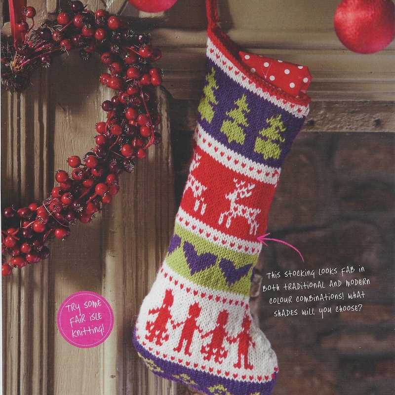 Fair Isle Stockings Etsy
