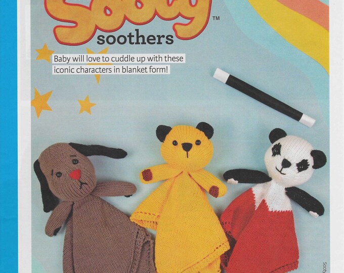Knitting Pattern Sooty Soothers, Sooty Soo Sweep Baby Babies Comforters ...