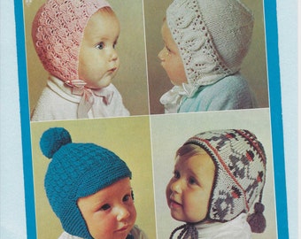 Original Vintage Patons Knitting Pattern 8645: Six Baby Babies Bootees ...