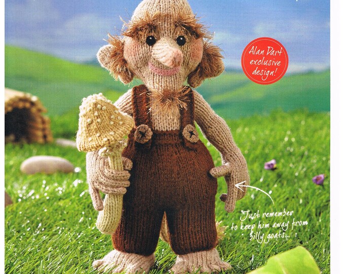 Alan Dart Knitting Pattern Rockin' Troll Fairy Tale Doll Toy in Double ...