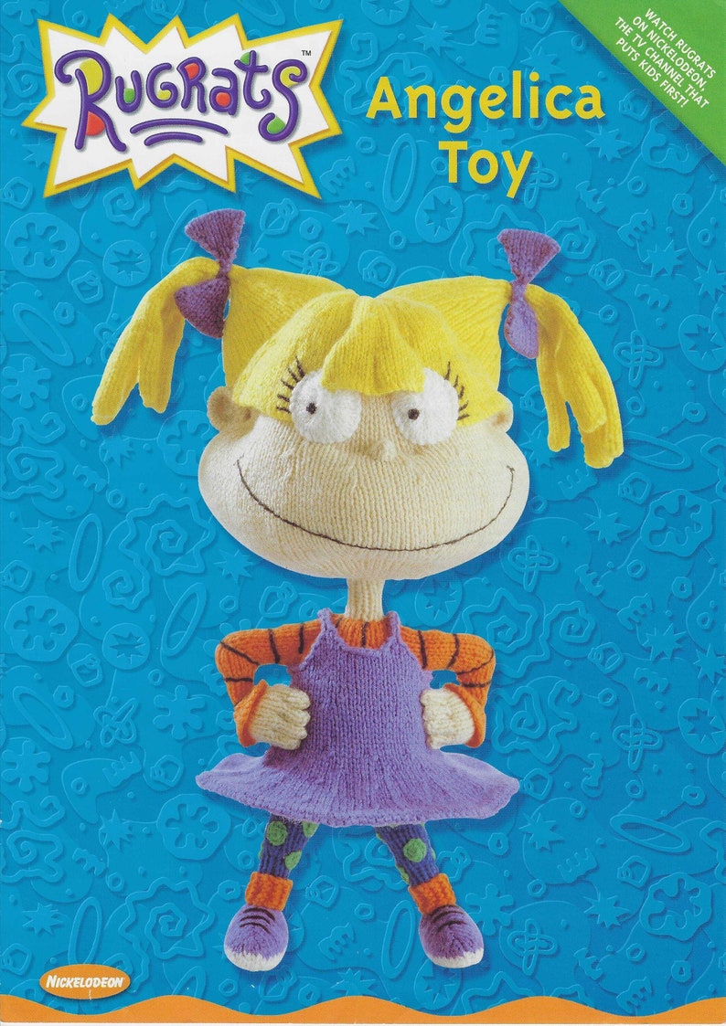Original Vintage Alan Dart Knitting Pattern Leaflet: Rugrats Angelica ...