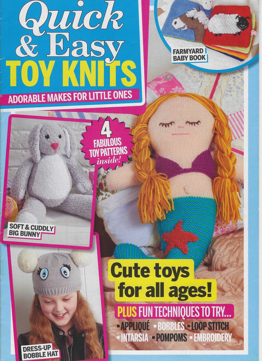 Knitting Pattern Booklet Quick and Easy Toy Knits: Bunny Toy Mermaid ...