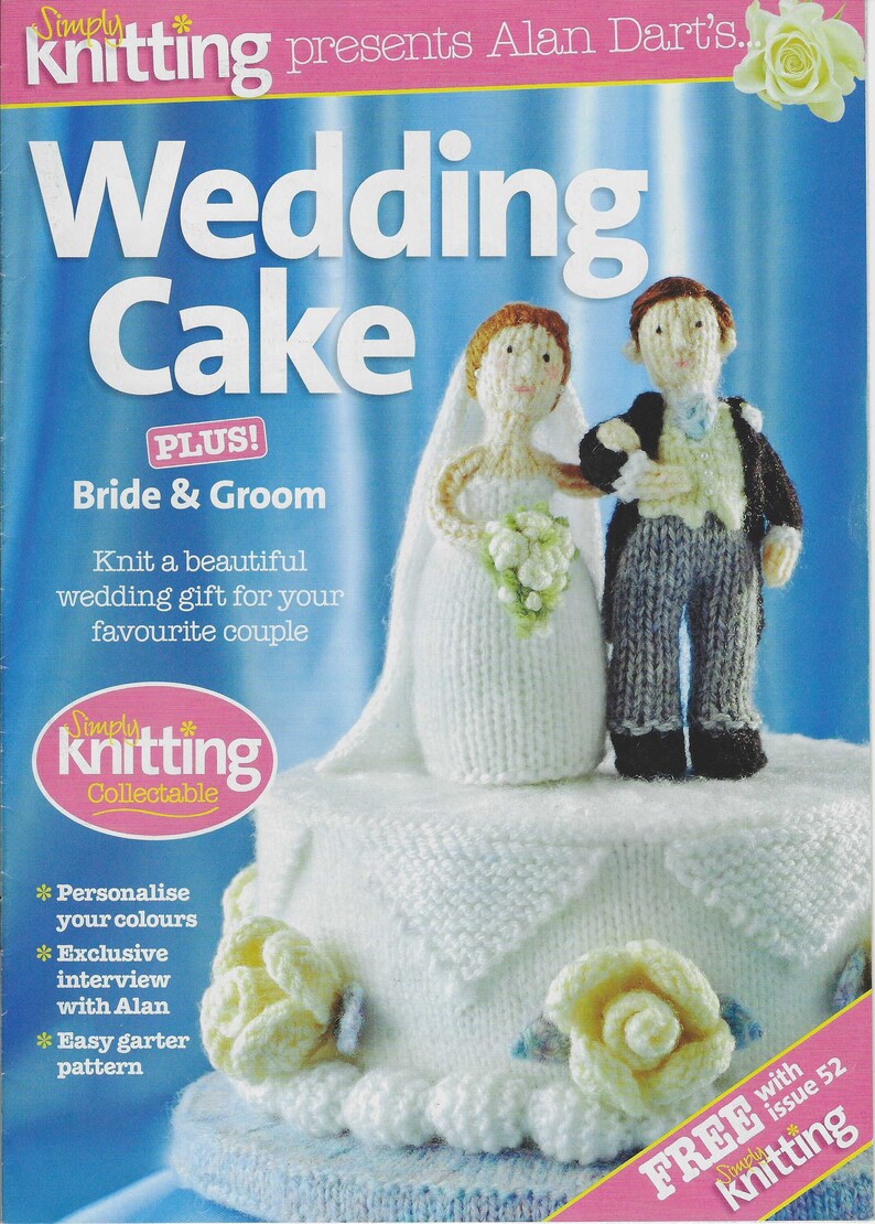 Alan Dart Knitting Pattern Booklet Wedding Cake Plus Bride and Groom ...
