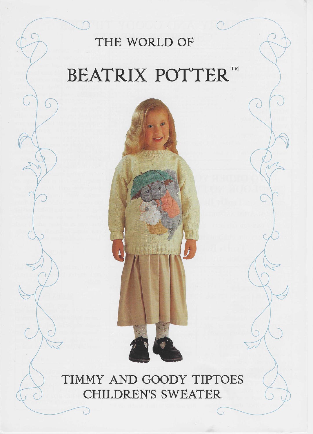 TDB World of Beatrix Potter Knitting Pattern Leaflet: Kid's Timmy and ...