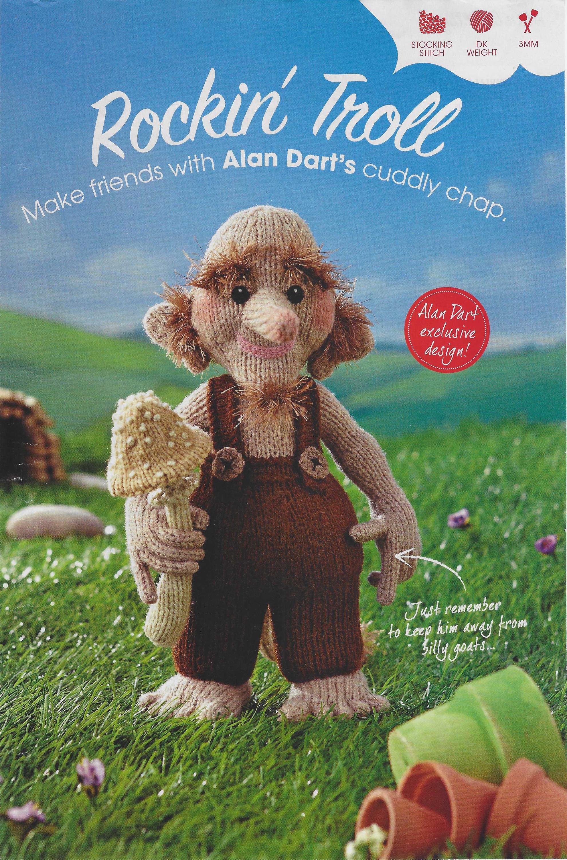 Alan Dart Knitting Pattern Rockin' Troll Fairy Tale Doll Toy in Double ...