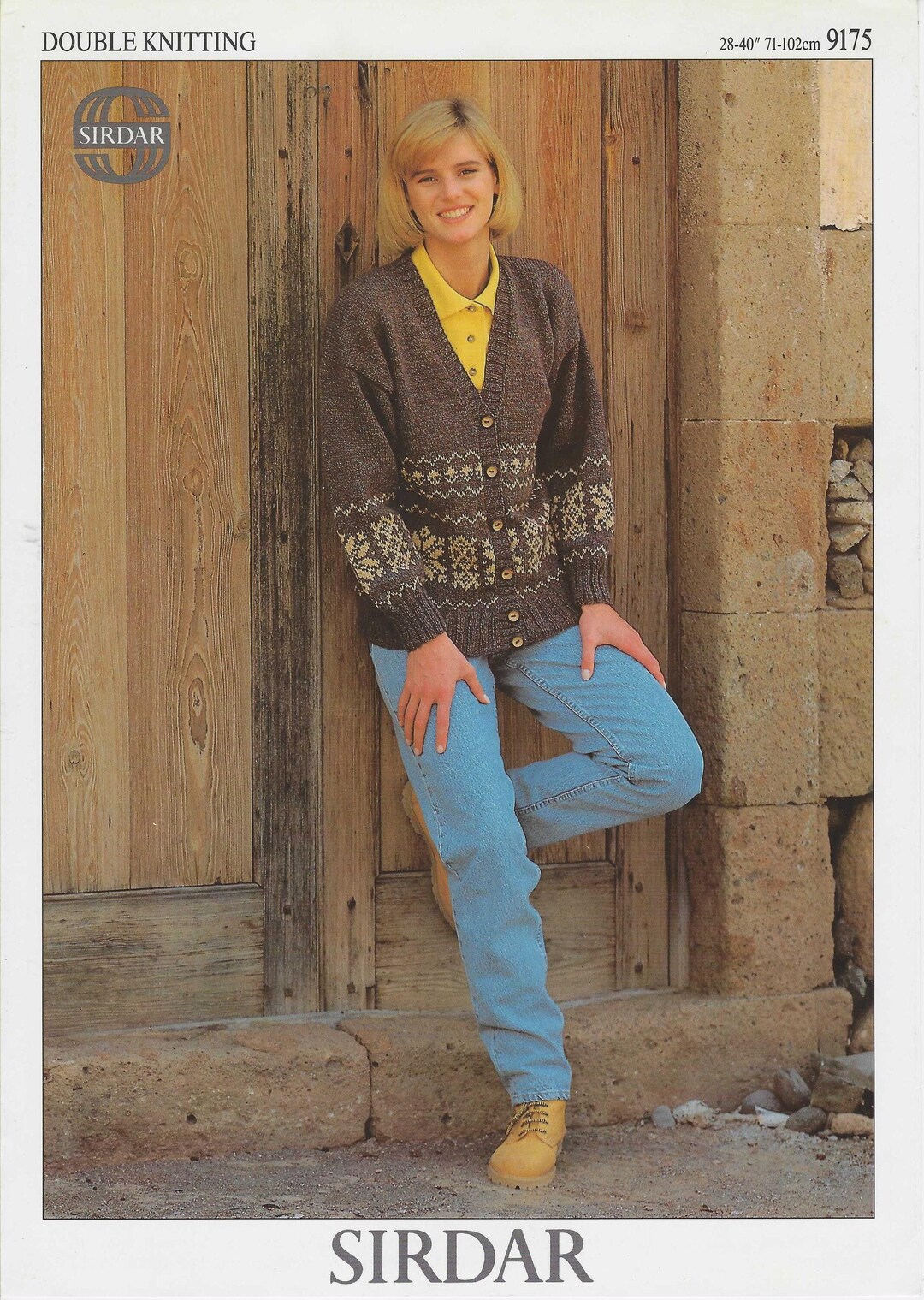 Out-of-print Knitting Pattern Leaflet, Woman's Fair Isle Cardigan ...