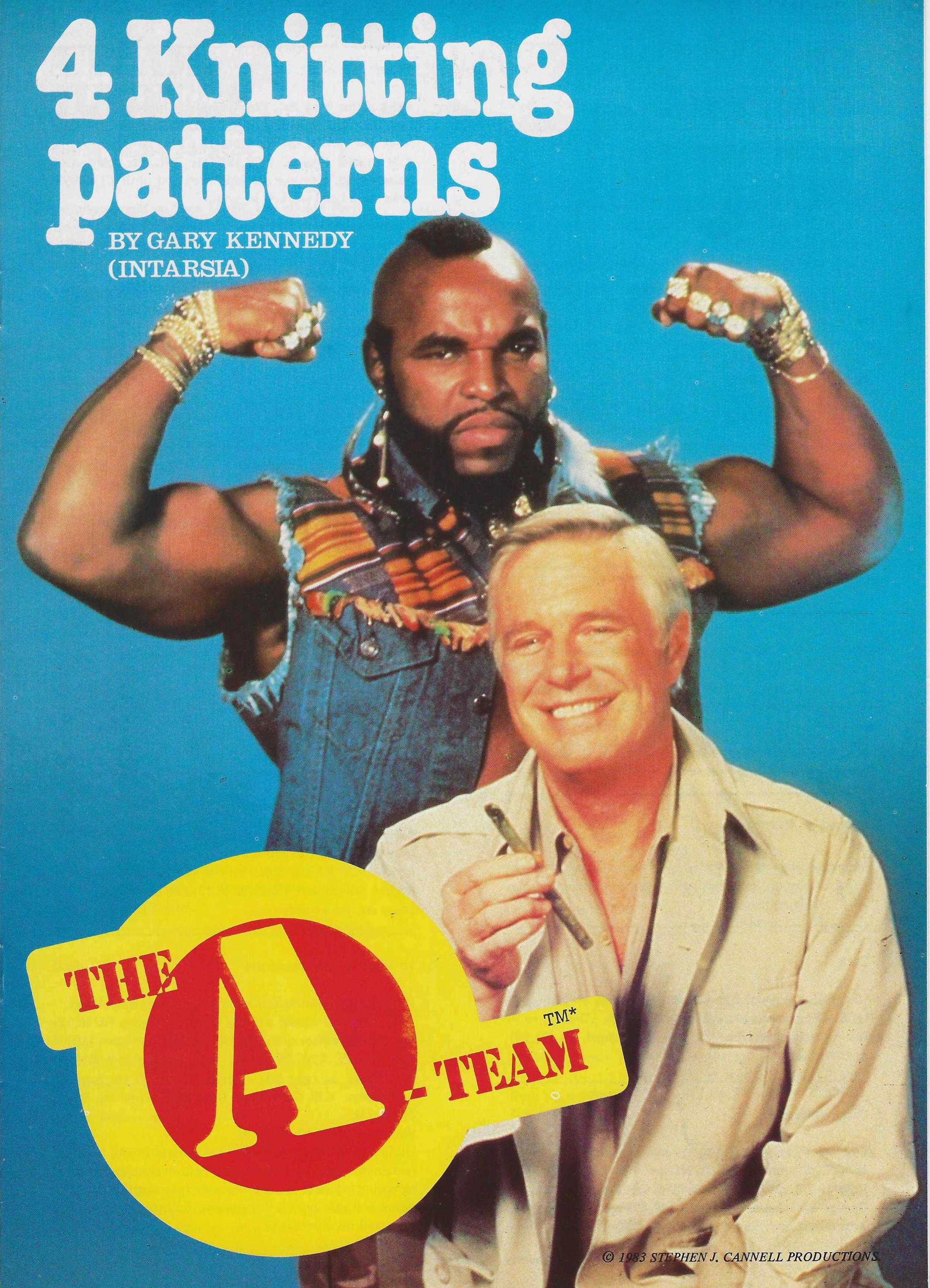 Original Vintage Gary Kennedy Intarsia the A-team Knitting Pattern Booklet: 4 Patterns Children ...