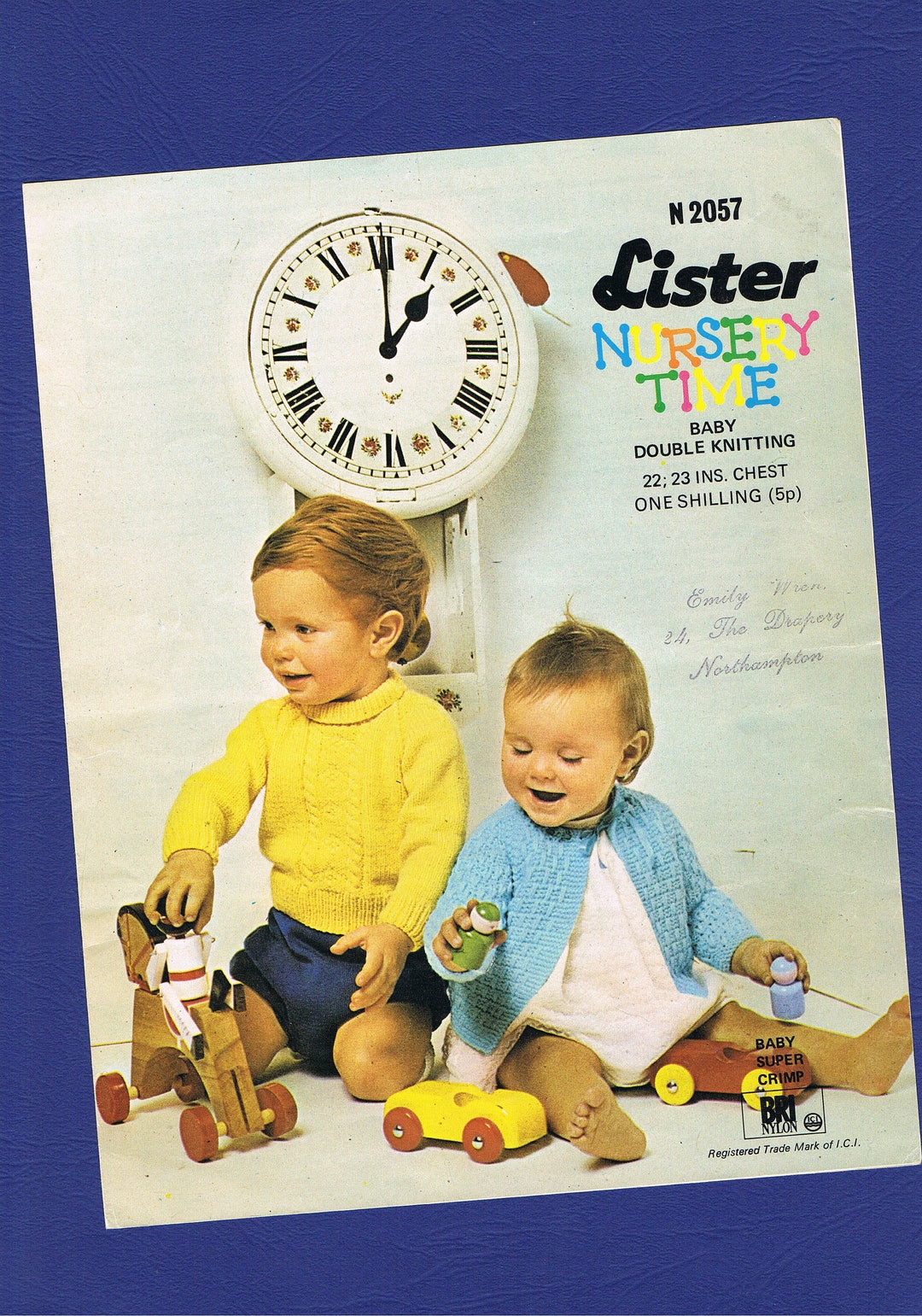 Original Vintage Lister Knitting Pattern N2057: Baby Toddler Clothes ...