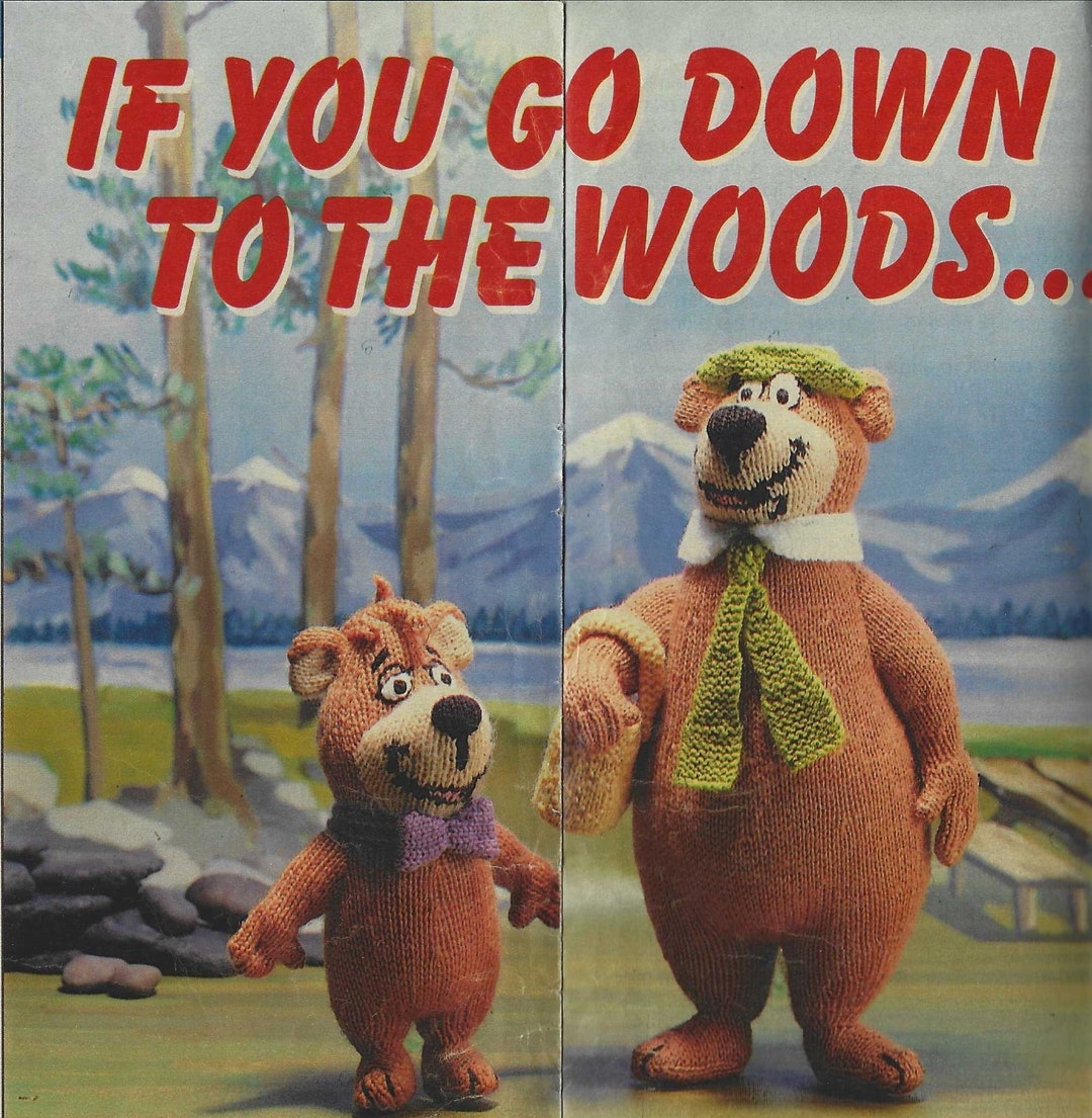 Alan Dart Knitting Patterns: Yogi Bear Boo Boo Toys, Kids Intarsia ...