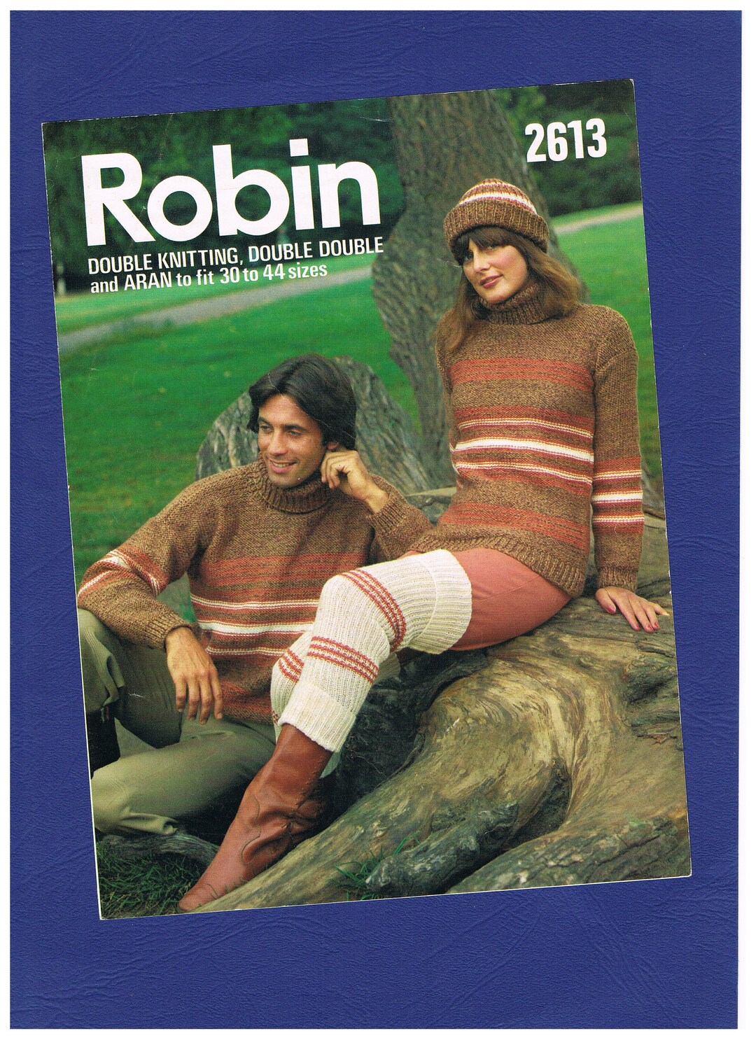 Original Vintage Retro Robin Knitting Pattern 2613 His Hers - Etsy