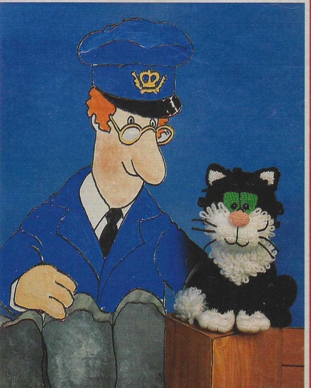Alan Dart Knitting Pattern Jess the Cat Doll Toy Plus Postman Pat ...