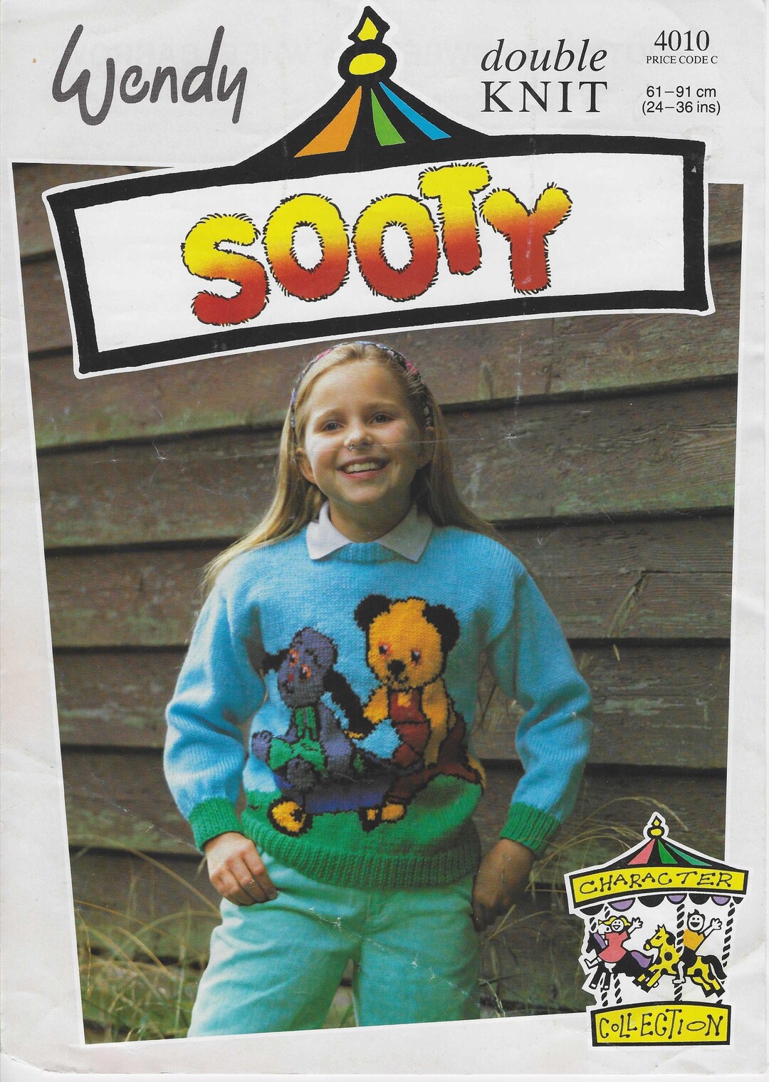 Out-of-print Wendy Knitting Pattern 4010, Kid's Sooty With Sweep in ...