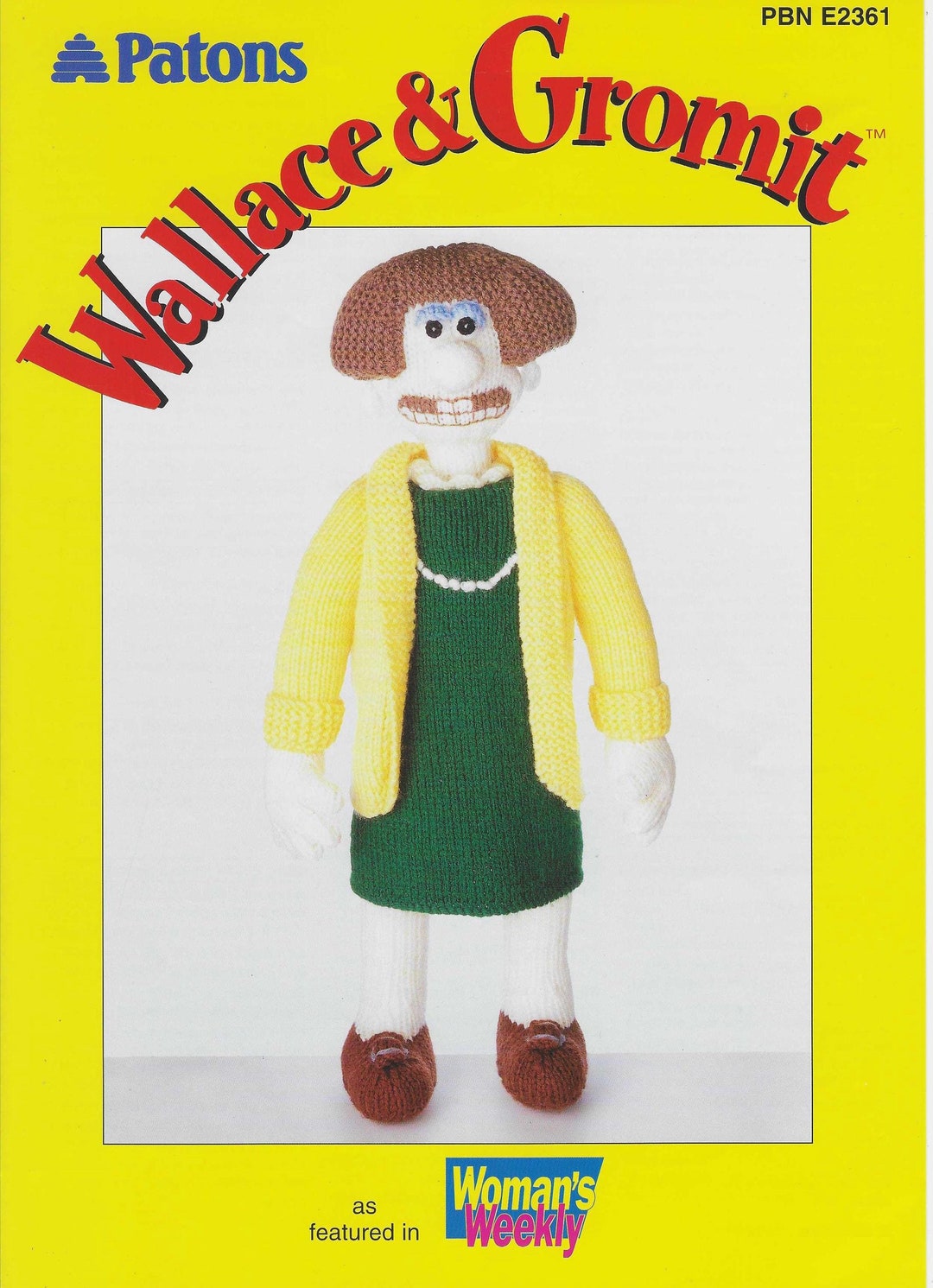 Original Vintage Alan Dart Patons Knitting Pattern E2361: Wendolene Toy ...