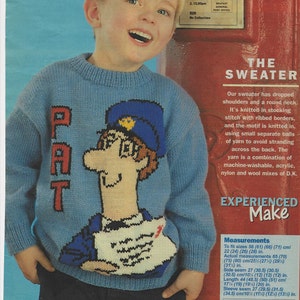 Alan Dart Knitting Pattern Postman Pat Toy Doll and Picture Jumper ...