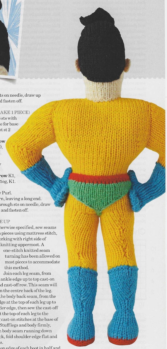Superman Knitting Pattern Alphabet