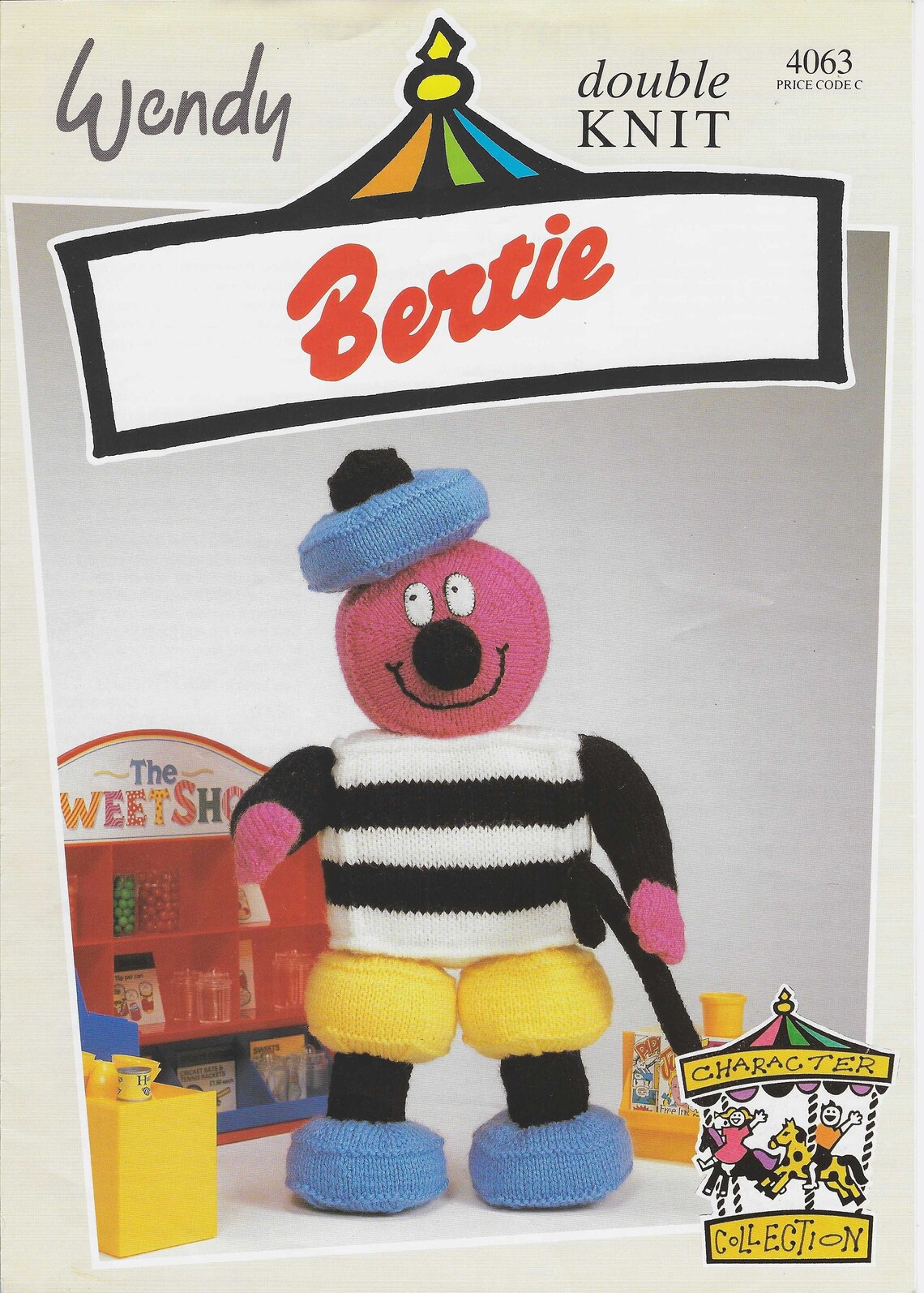 Original Out-of-print Wendy Knitting Pattern 4063: Bertie Bassett ...