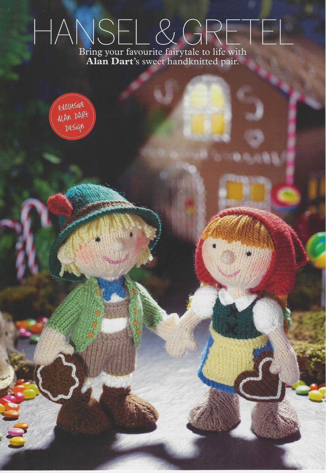 Alan Dart Knitting Pattern Hansel and Gretel Fairy Tale Toys Dolls in ...