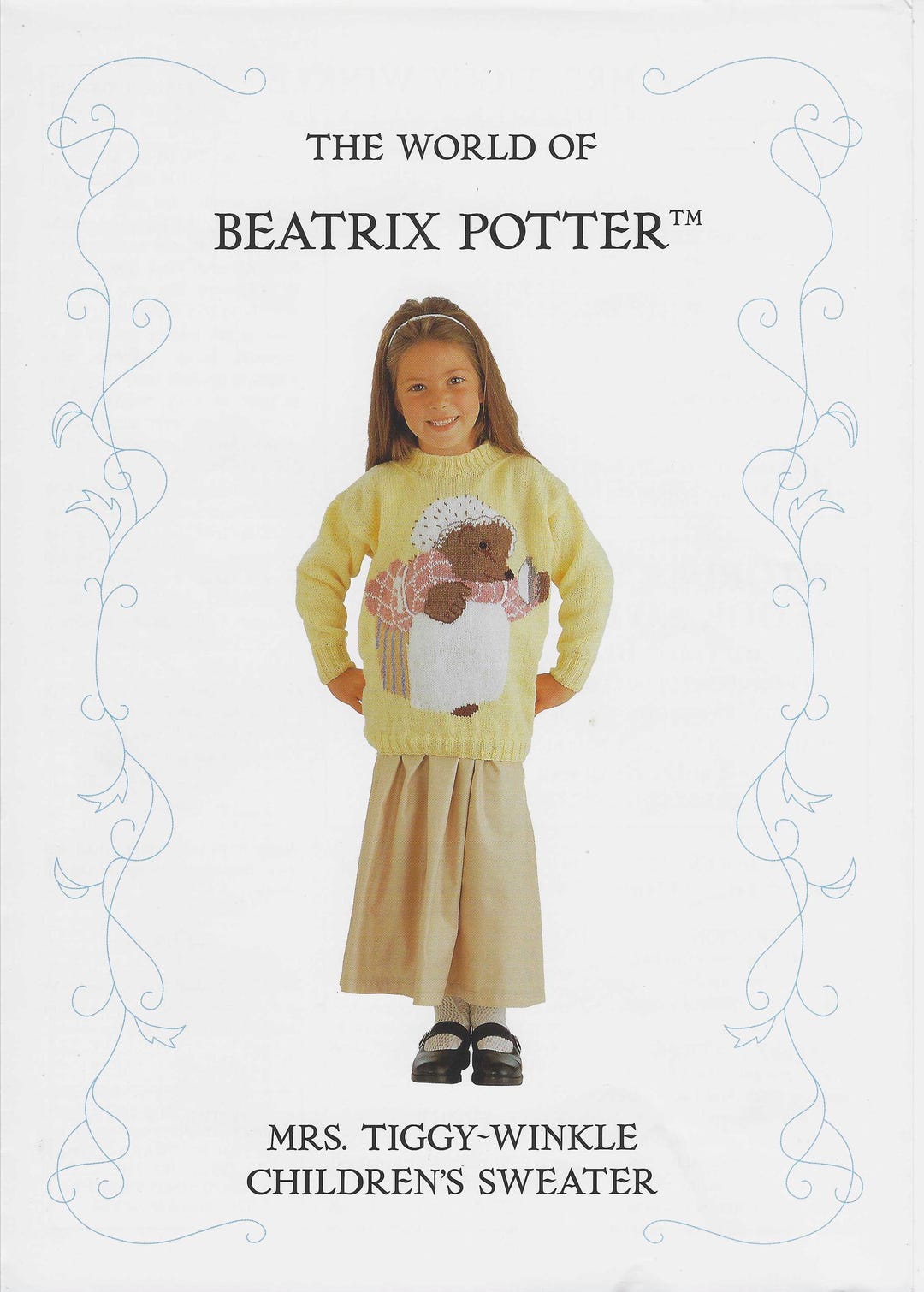 TDB World of Beatrix Potter Knitting Pattern Leaflet: Kid's Mrs Tiggy ...