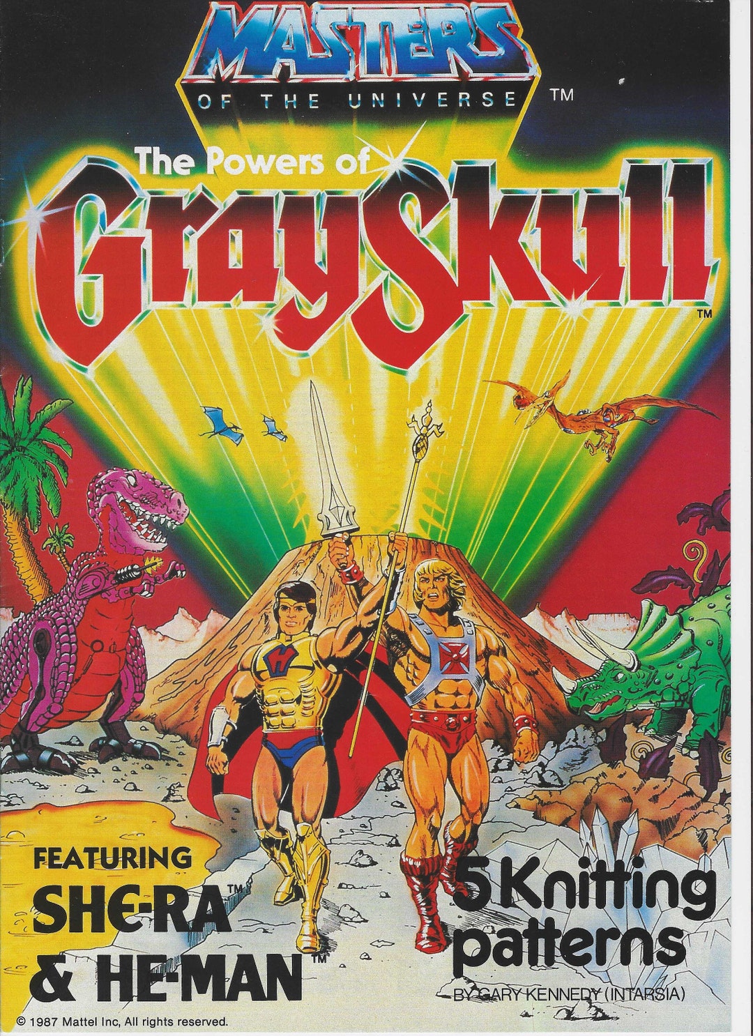 Original Vintage Gary Kennedy Intarsia Masters of the - Etsy