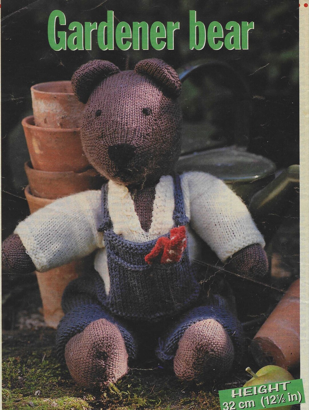 Debbie Bliss Teddy Bear Knitting Pattern Gardener Bear And Gentleman