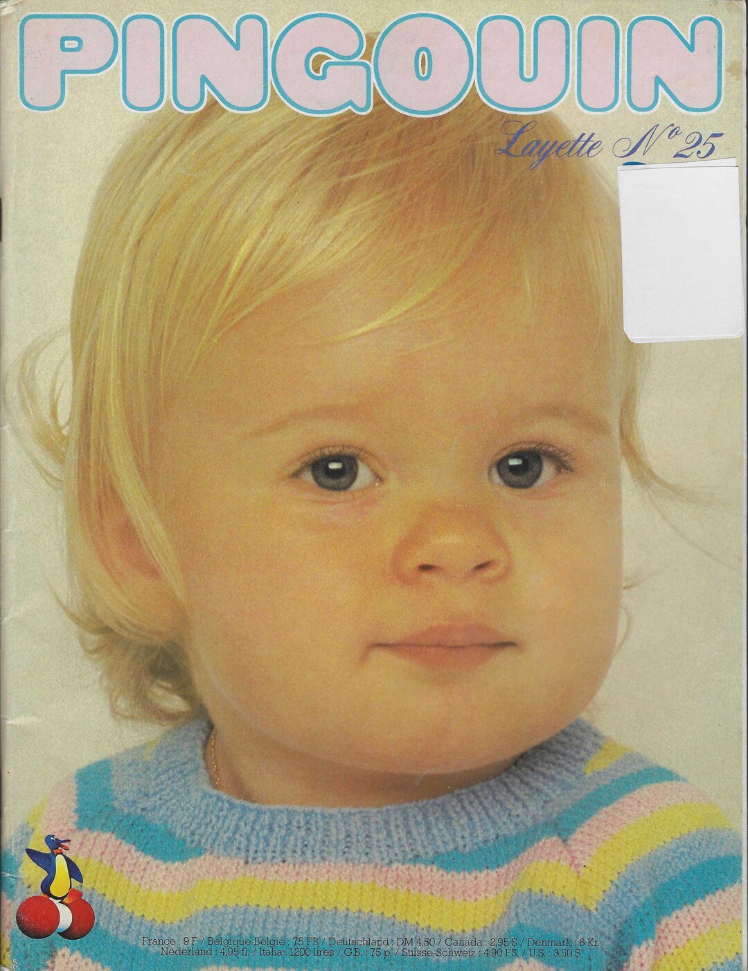 Original Vintage Pingouin Baby Knitting Pattern Booklet 25: Sixty-seven ...