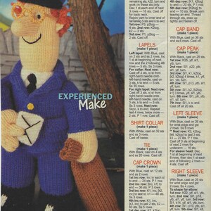 Alan Dart Knitting Pattern Postman Pat Toy Doll and Picture Jumper ...